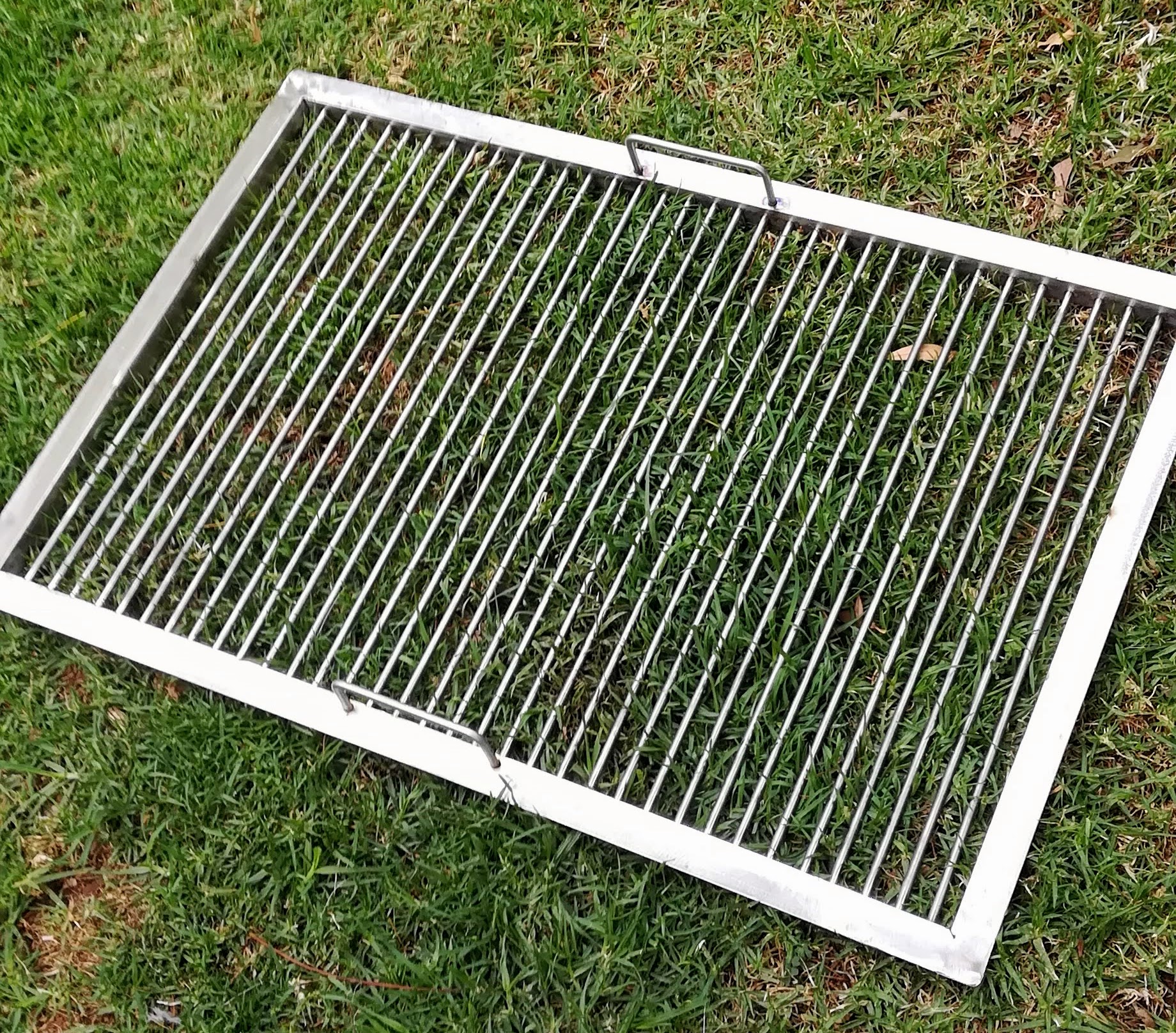 Stainless steel 304 Rod Grid with Handles - Breedt Braais